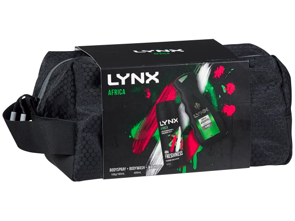 LYNX Africa Wash Bag Gift Set Duo - Adore Pharmacy