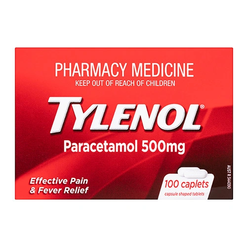Tylenol Caplets 100 Pack - Adore Pharmacy
