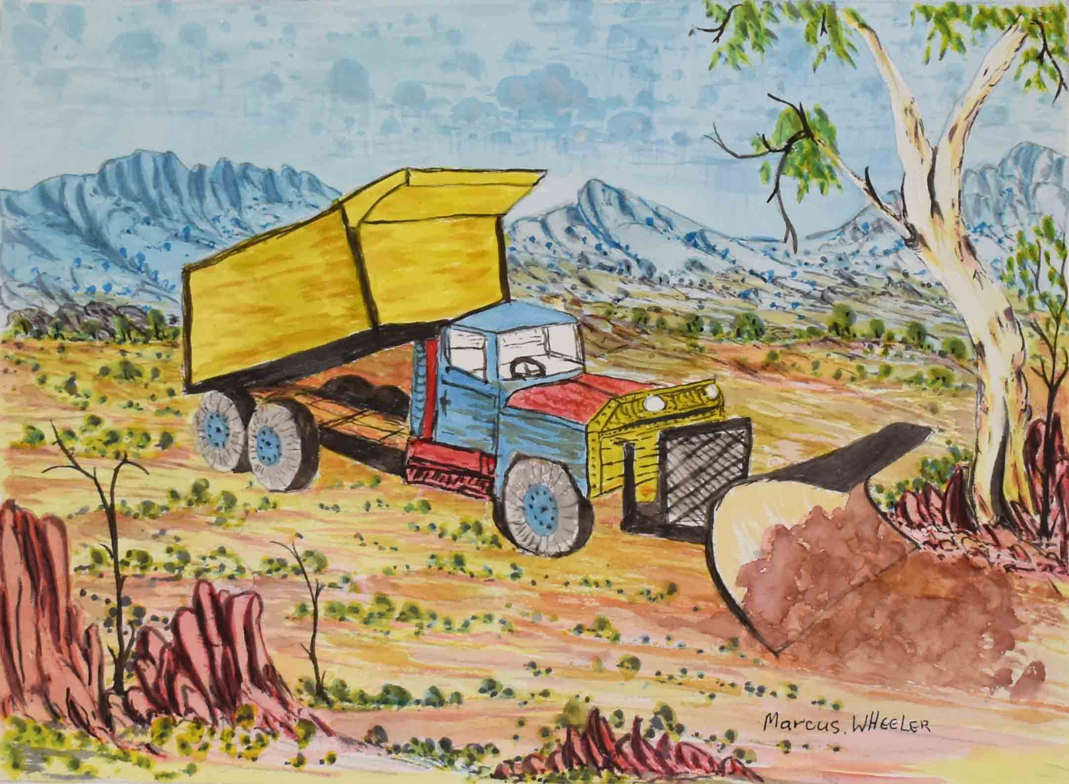 Mining and looking for something - Marcus Wheeler | Alcaston Gallery