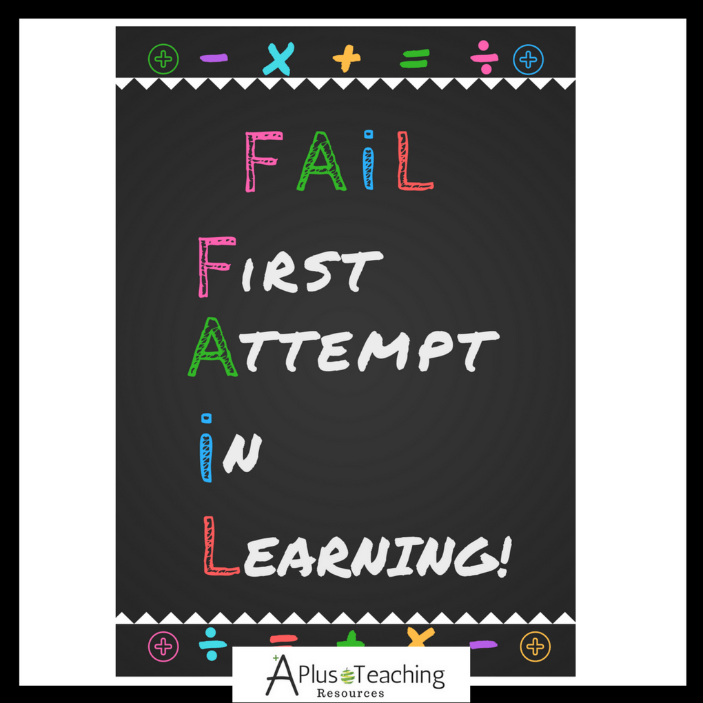 FAIL Poster – A Plus Teaching Resources