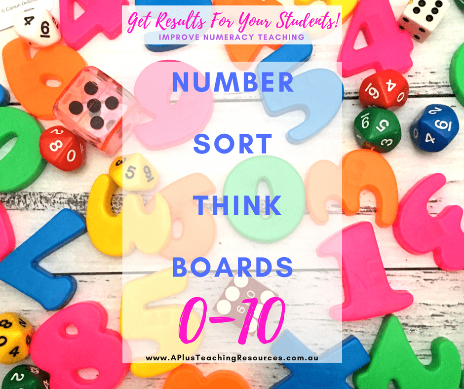 Number Think Board templates: Number Recognition 0-10