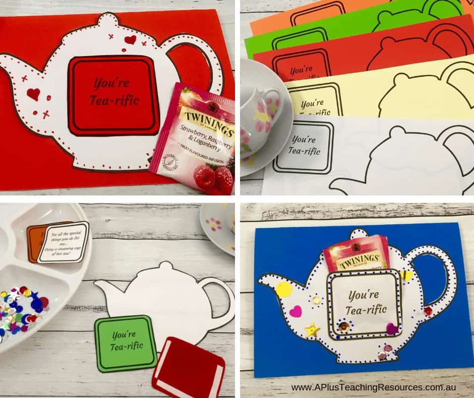 Mothers Day Teapot Card FREE TEMPLATE A Plus Teaching Resources