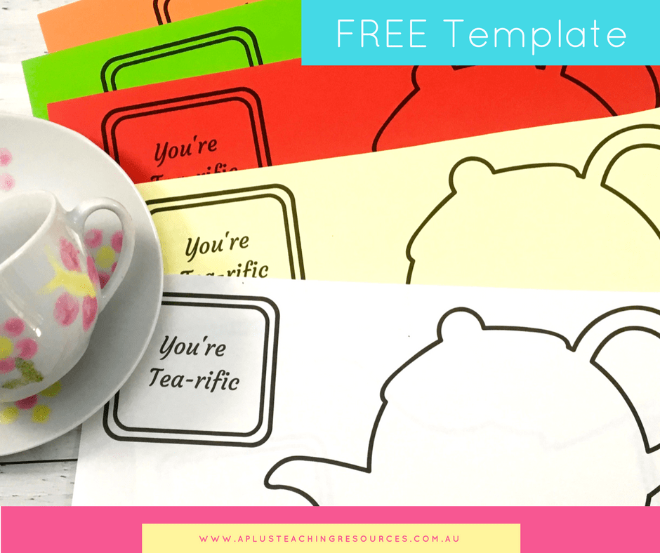 Mothers Day Teapot Card FREE TEMPLATE A Plus Teaching Resources