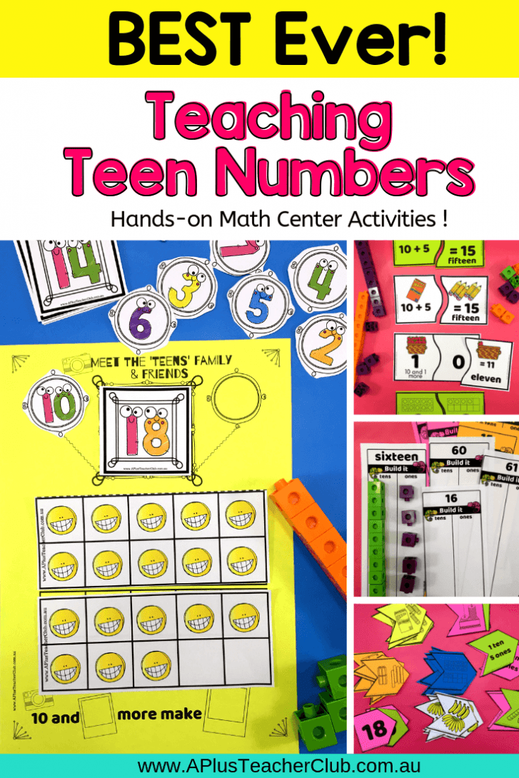 Teen Number Math Center Activities – A Plus Teaching Resources
