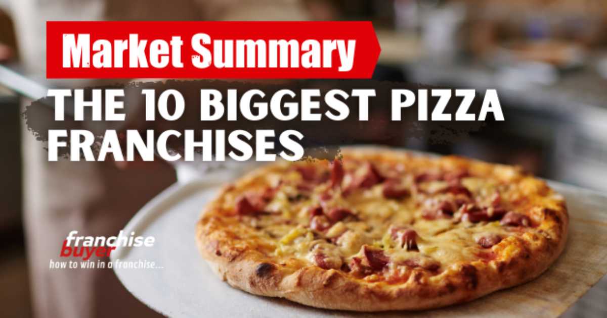 The 10 biggest pizza franchises in the Australian market