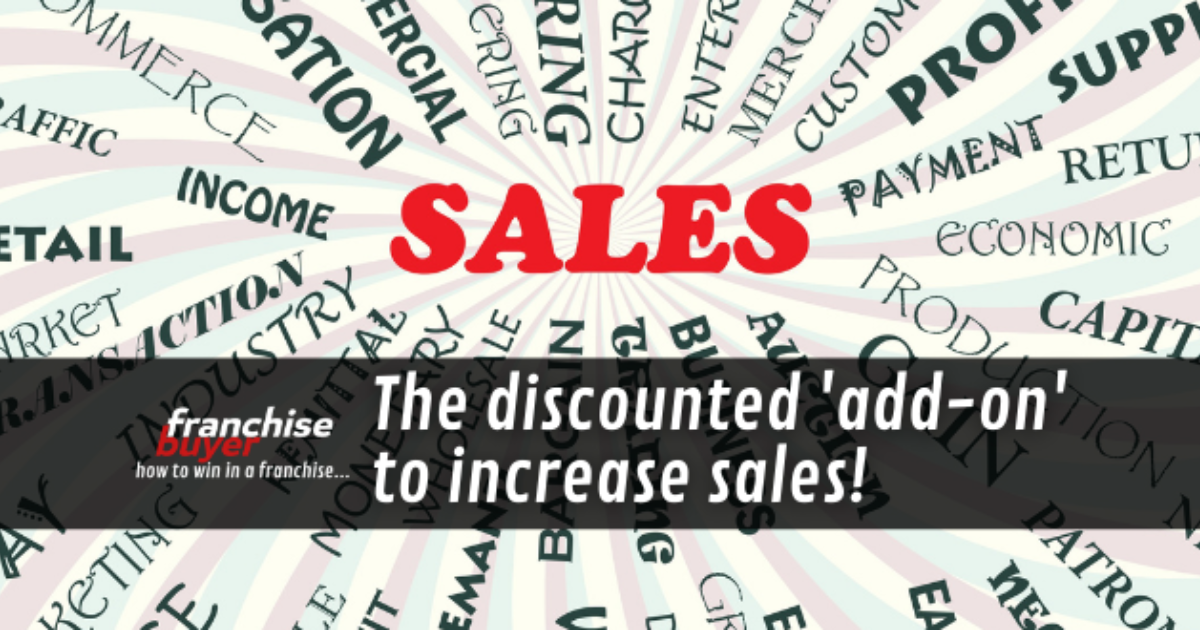 A 'discounted add-on' - another way to increase sales
