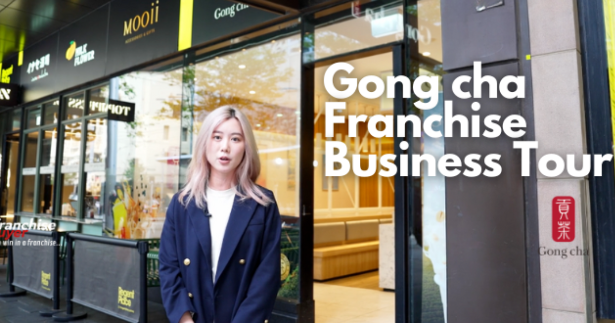 Gong cha franchise business store tour