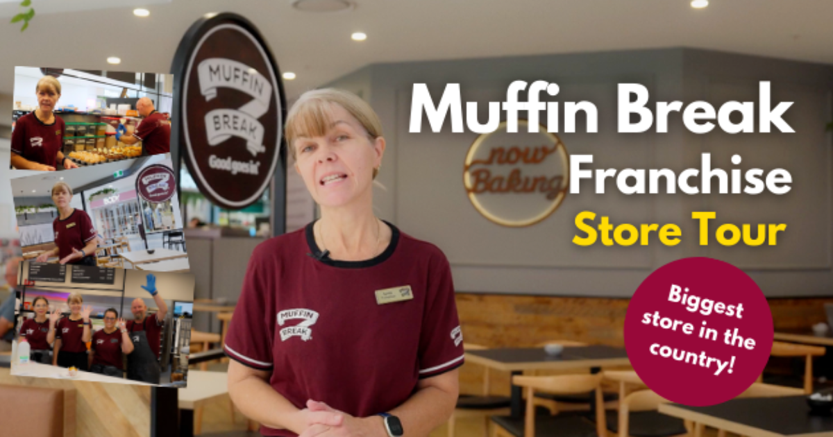 Muffin Break franchise cafe business store tour