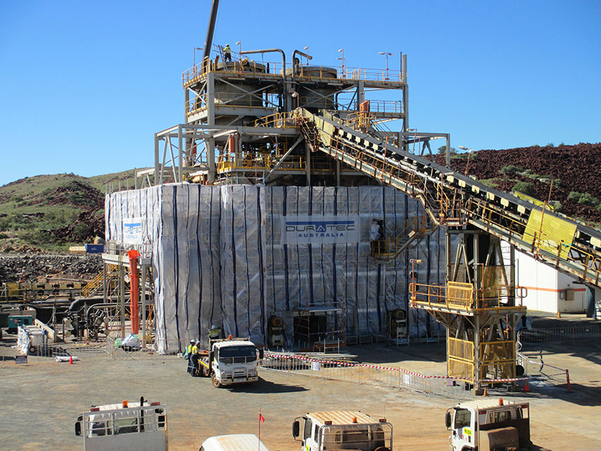 Rio Tinto Dampier Salt Wash Plant Refurbishment - Duratec Limited