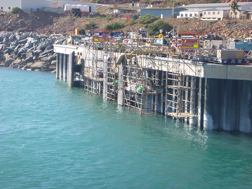 QUBE Barge Wharf Sheet Pile Coating Repairs - Duratec Limited