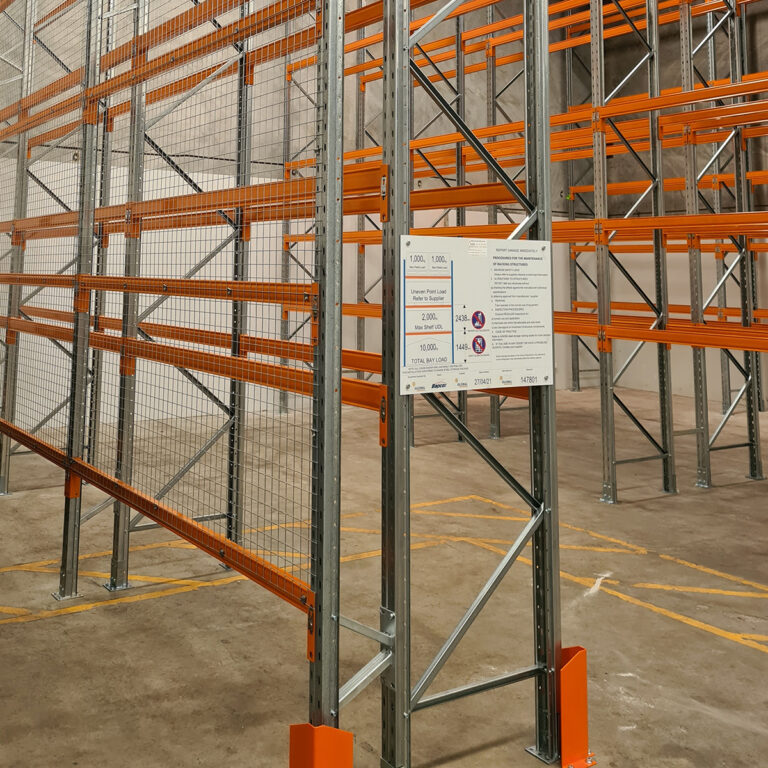 Load Sign for Pallet Racking : High Quality Aluminium Sign