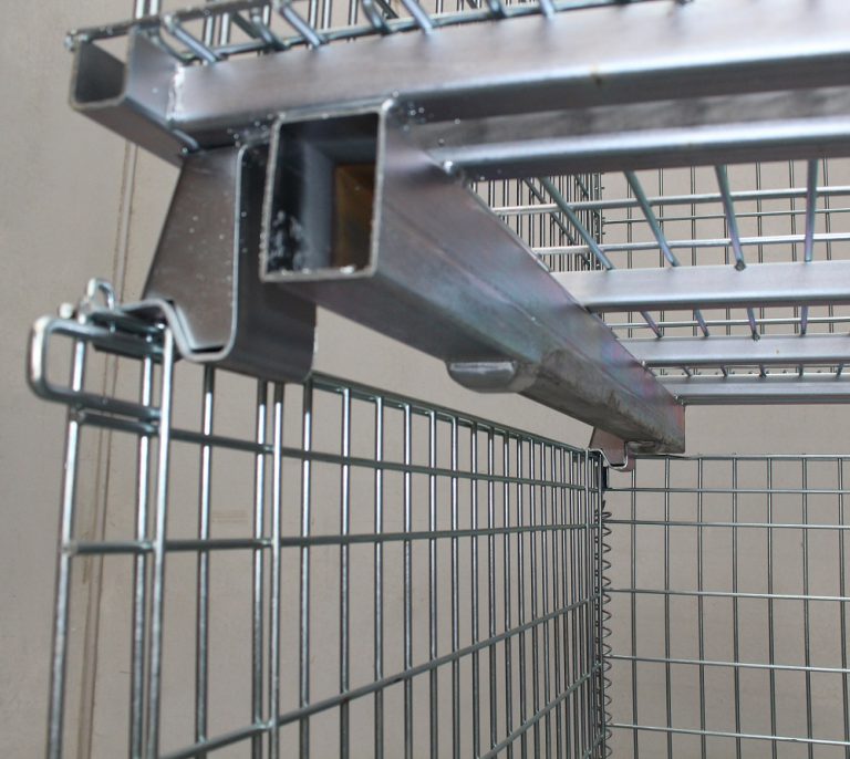 Galvanised Steel Mesh Cage - Storage Cage - | Global Industrial