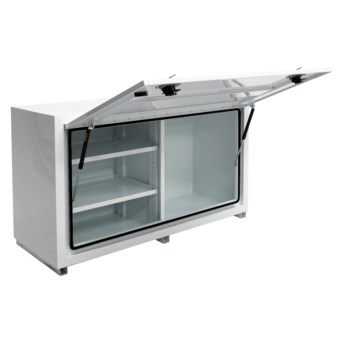 Steel Truck Boxes - Adjustable Shelves, Gas Struts