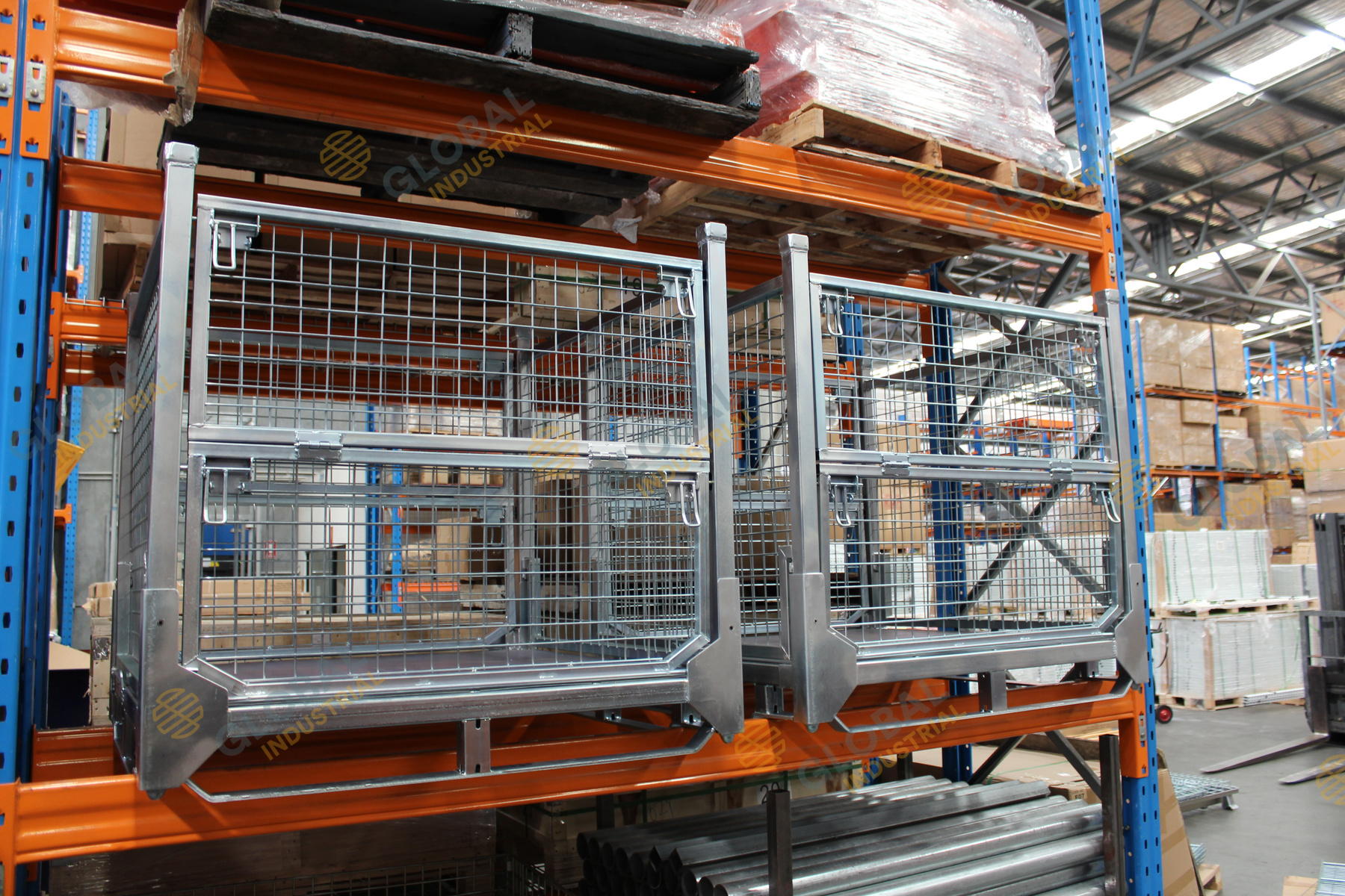 Stillage Mesh Cage - Storage Cage | Global Industrial