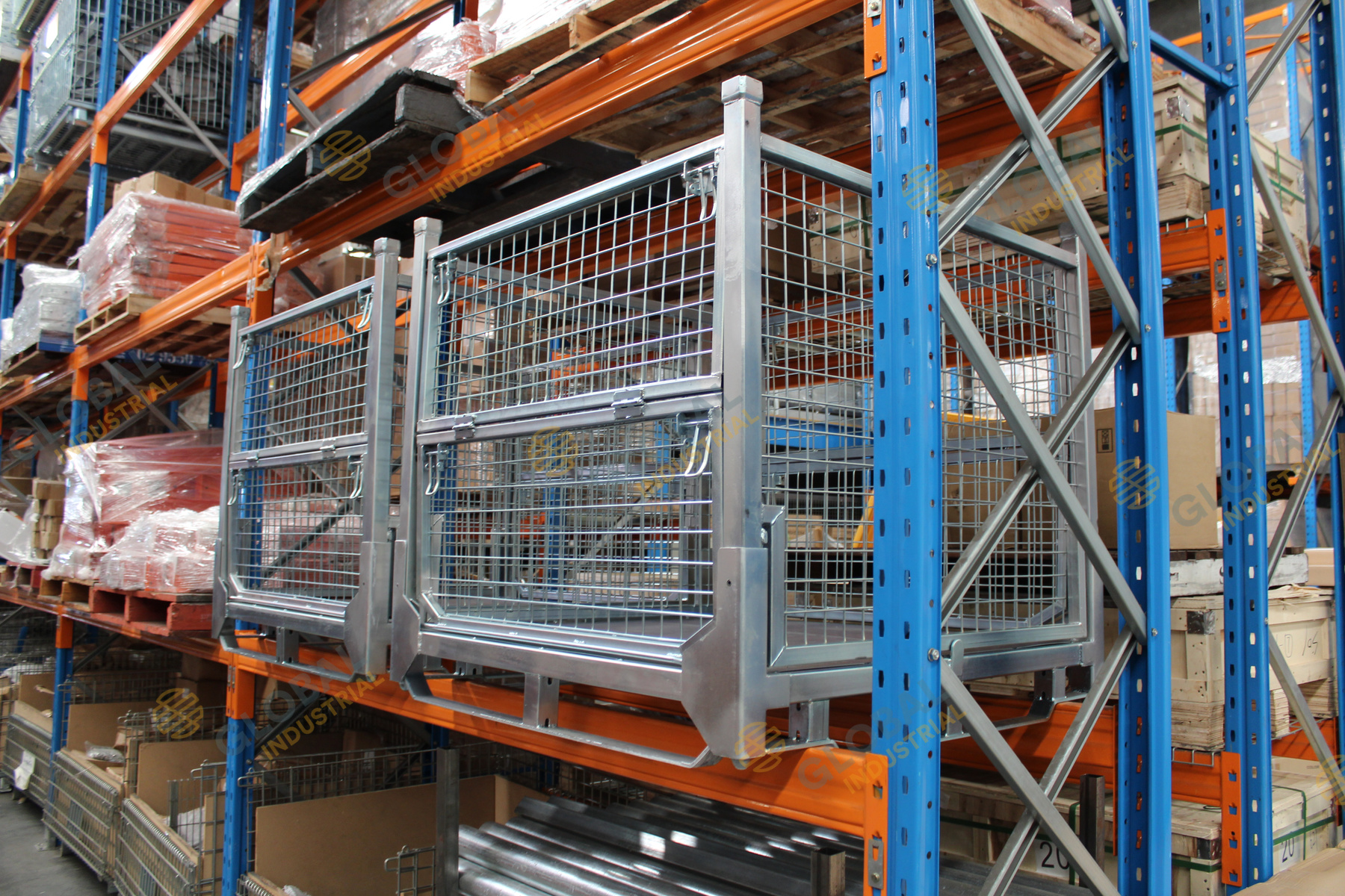Stillage Mesh Cage - Storage Cage | Global Industrial