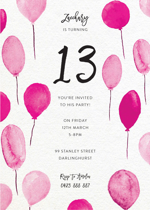 Paper Party Supplies Paper Teenage Girl Birthday 13th Birthday 