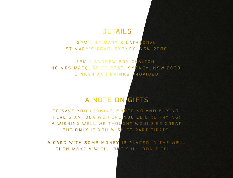 Customise Become One Information Cards by Paperlust