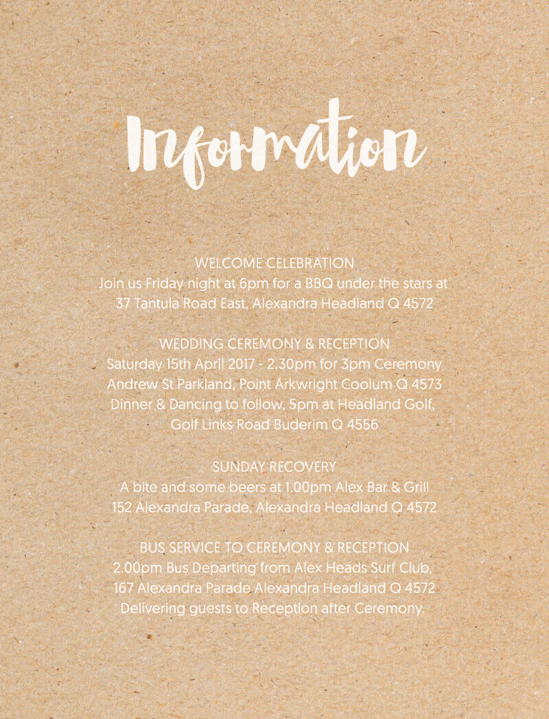 Customise Foil Of Dreams Information Cards by Paperlust