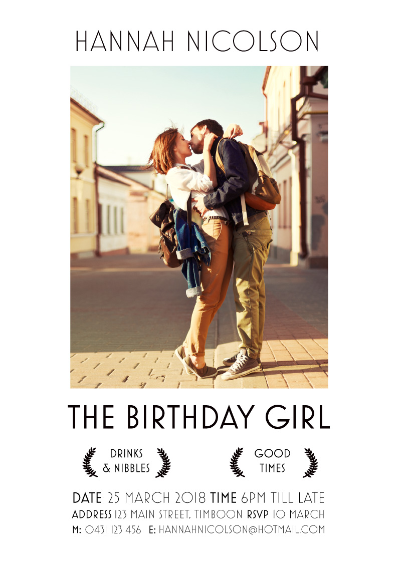 Customise Hollywood Star Birthday Invitations by Paperlust