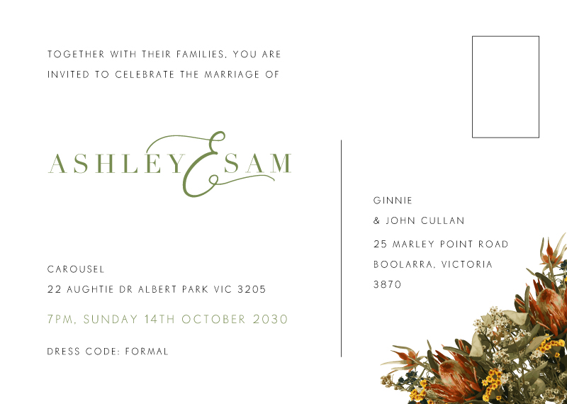 Customise A Native Circle Wedding Invitations by Paperlust