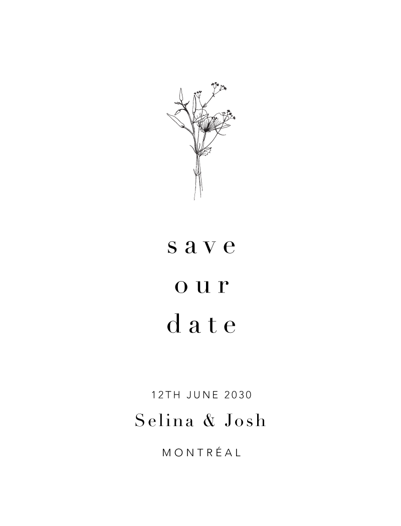 Customise Delilah Save The Date by Paperlust