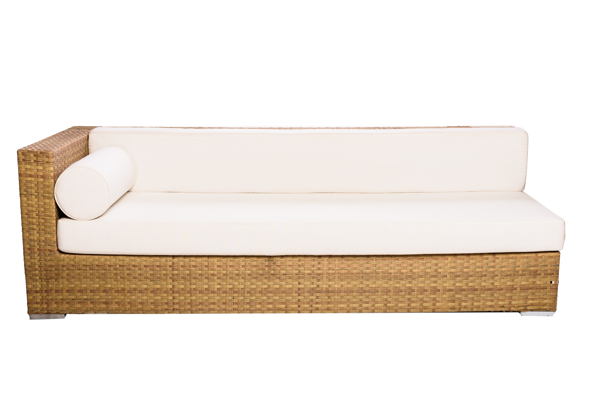 Classic Rattan Lounge - Right Arm - 2.3mL x 90cmD x 72cmH - The Event Mill