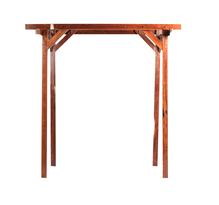 Arbour - Jarrah Four Post - 2.4mW x 1.5mD x 2.3mH - The Event Mill