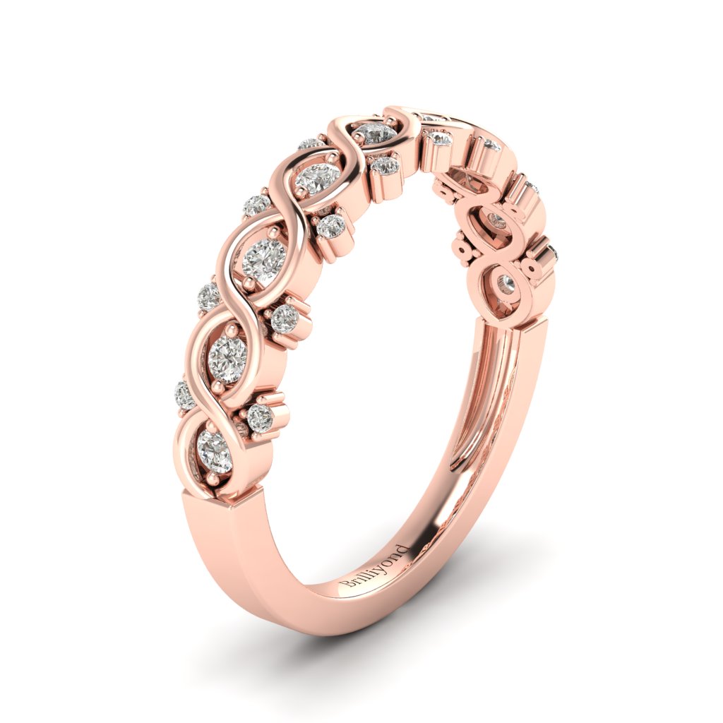 Rose Gold Wedding Ring Primrose | Brilliyond Jewellery
