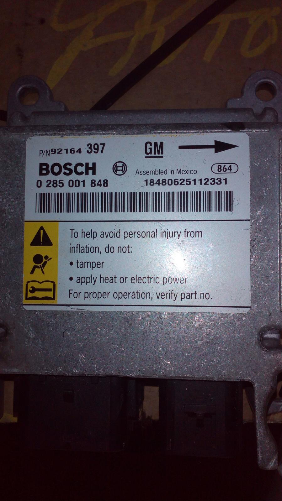 Airbag Module/Sensor Commodore Holden 2008