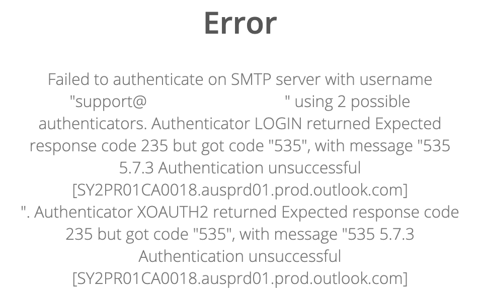 CareMaster Help Center - How to resolve email authentication errors ...