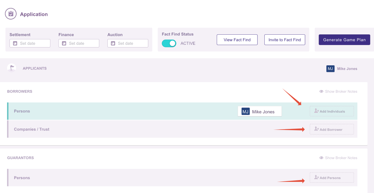 Adding/removing applicants from an application : LMG Help Centre