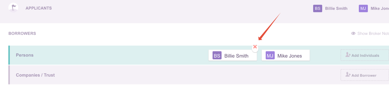 Adding/removing applicants from an application : LMG Help Centre