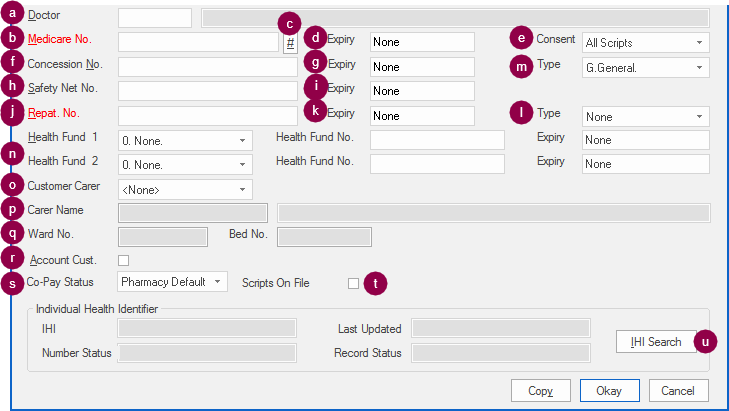 Add a New Customer in Minfos Dispense : Help Centre