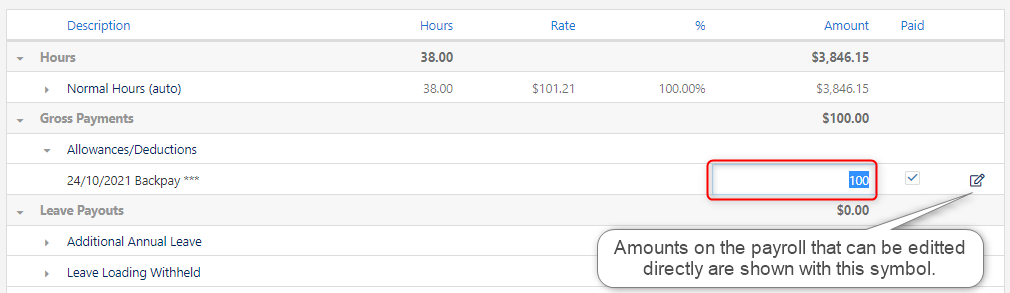 Payroll Adjustments (Allowances & Deductions) : ClockOn Online ...