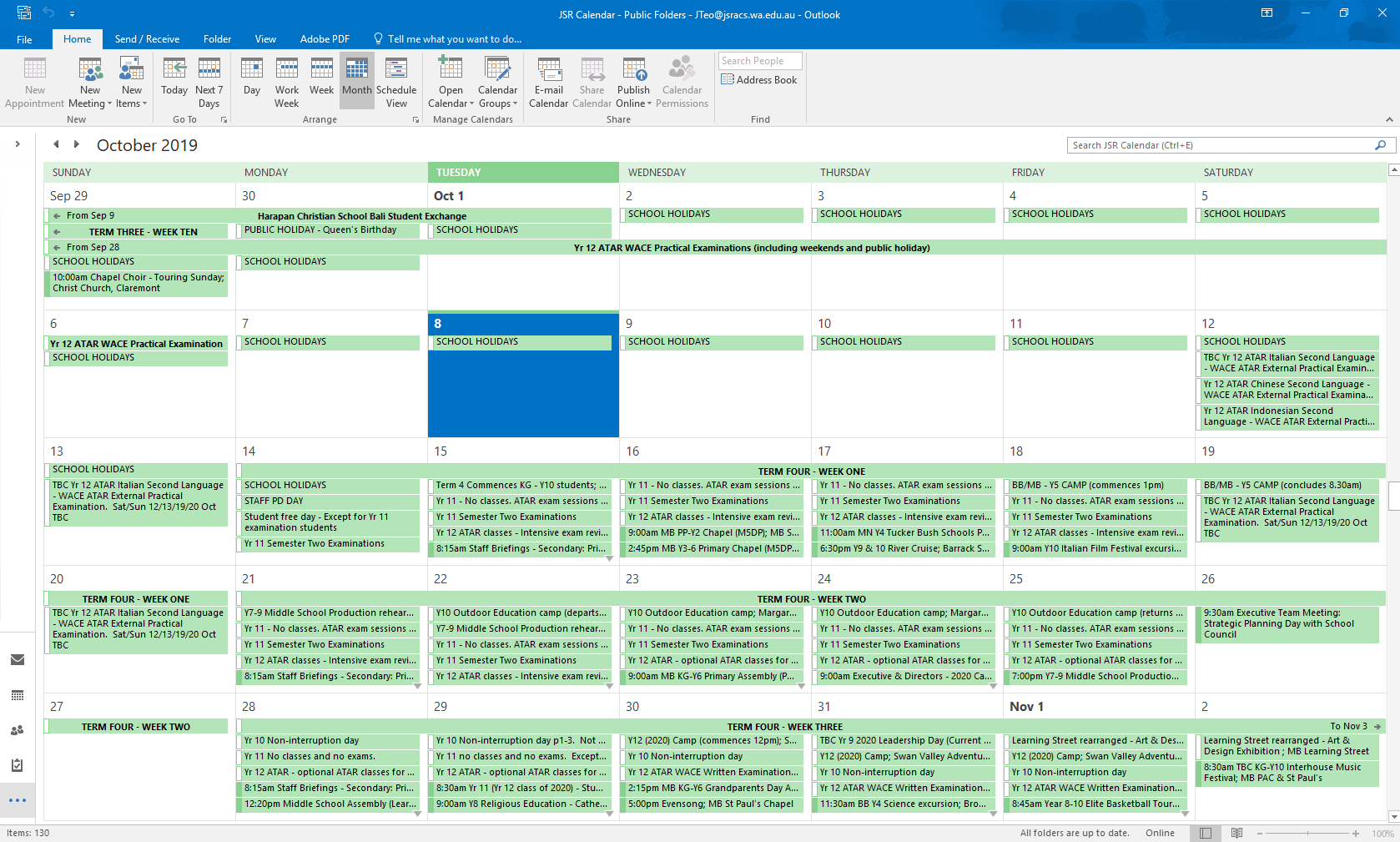 How do I access the JSR calendar in Outlook? : John Septimus Roe ...