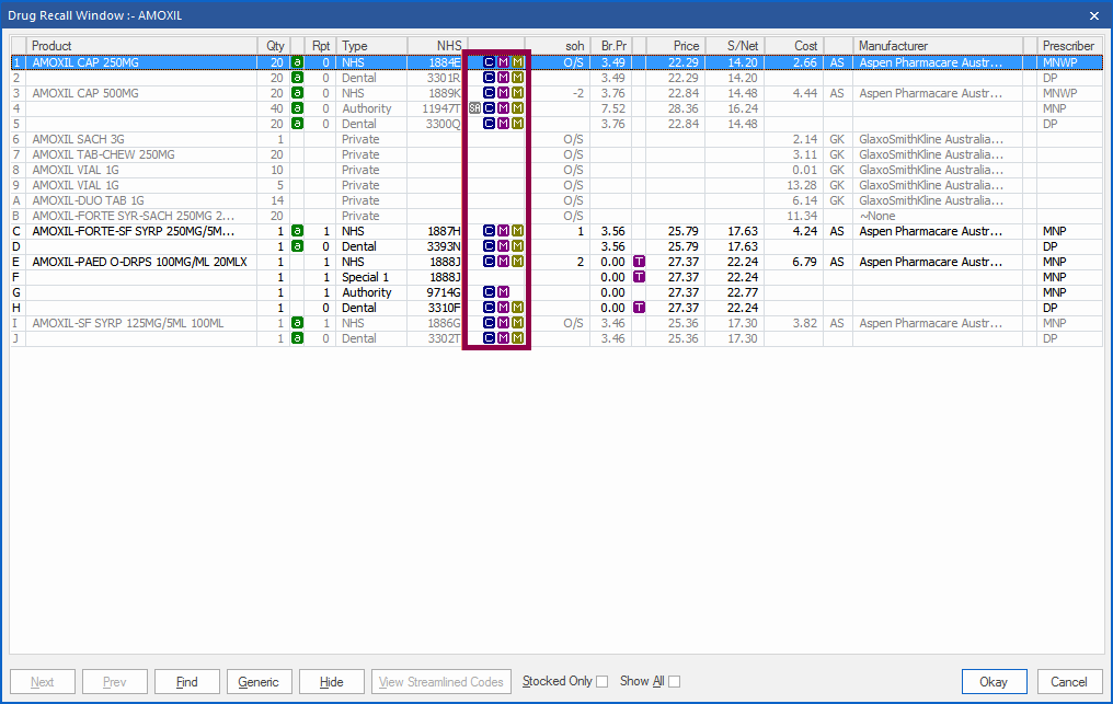 Dispense from an NRMC in Minfos : Help Centre