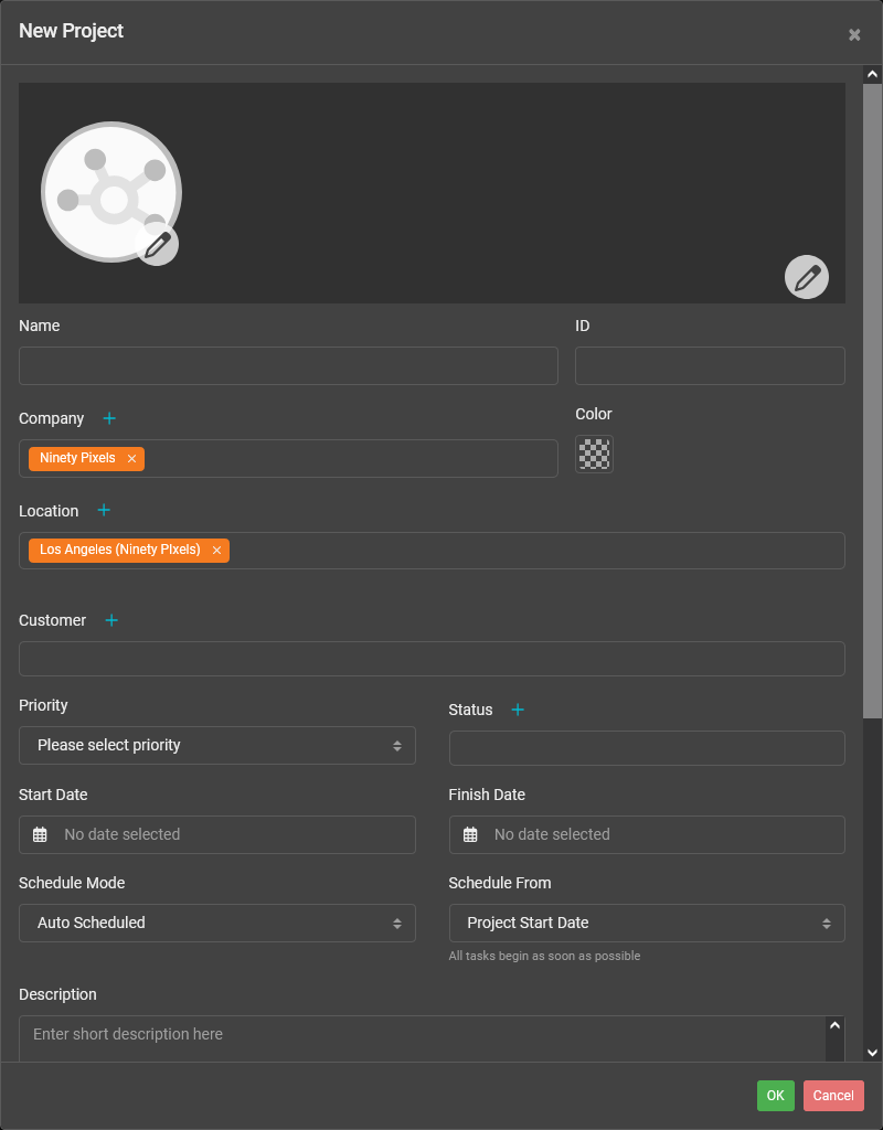 Adding a Project : PROJECTAL