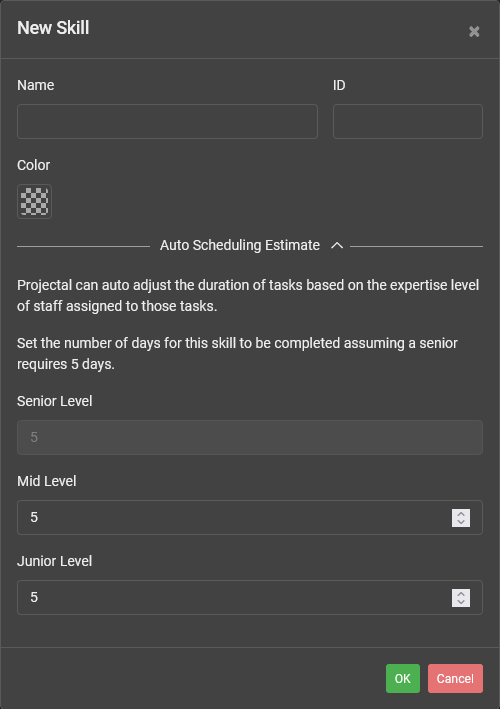 Adding a Skill : PROJECTAL