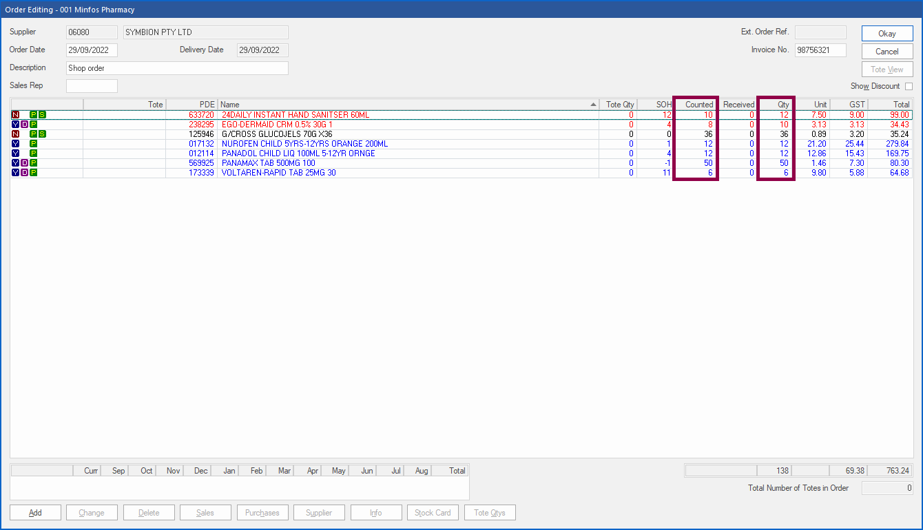 Mark off Orders with the Minfos App : Help Centre