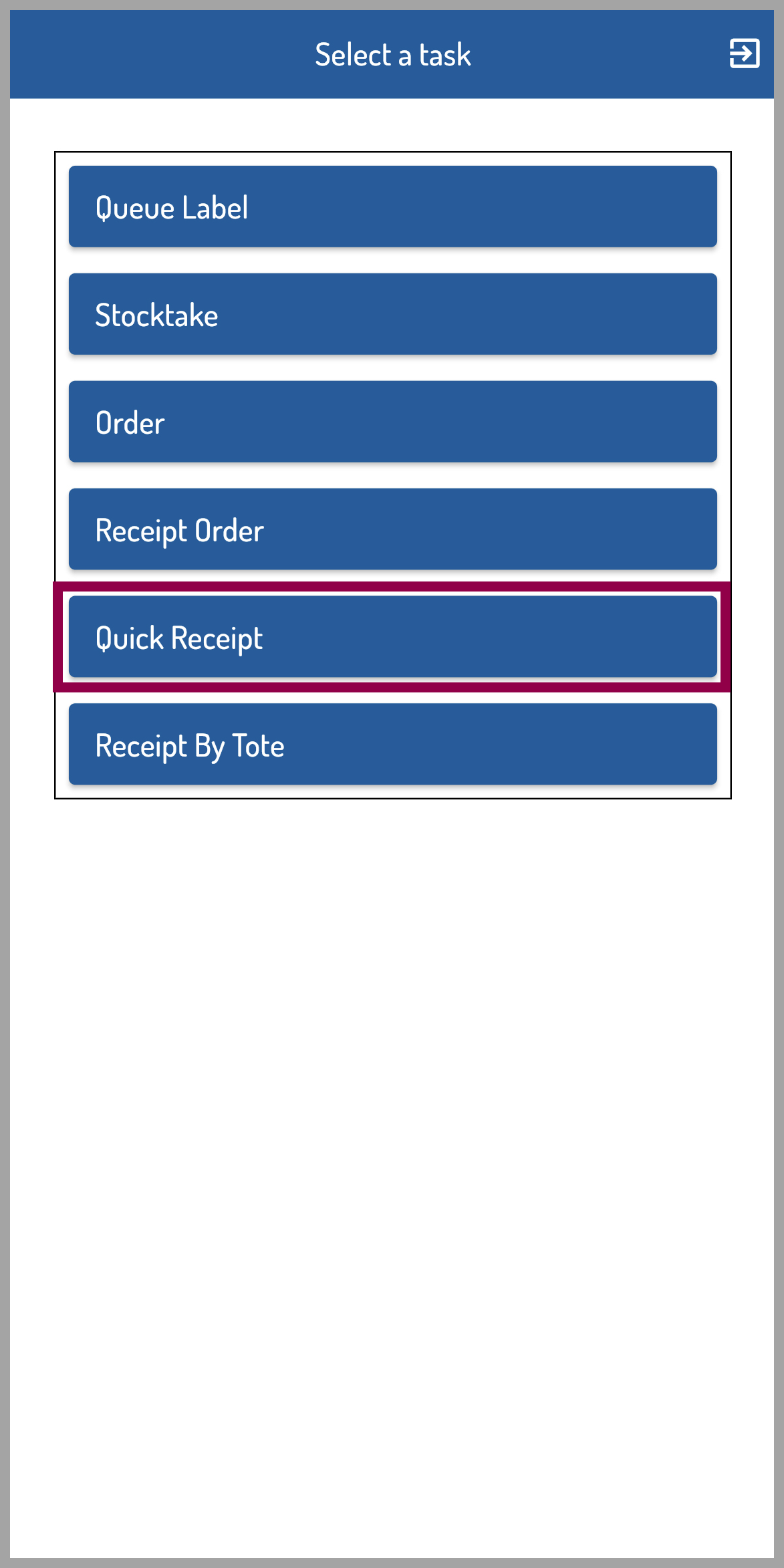 Quick Receipt Orders with the Minfos App : Help Centre