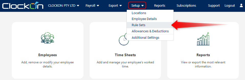 Rule Sets Overview : ClockOn Online Knowledge Base