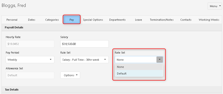 Rate Sets : ClockOn Online Knowledge Base