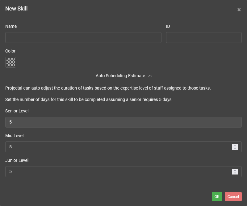 Adding a Skill : PROJECTAL