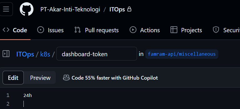 Logs in AIT K8S : Akar Inti Teknologi Help Desk