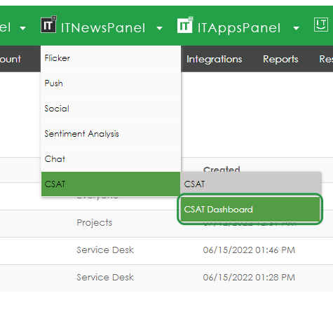 CSAT Dashboard: Creating, Editing, and Viewing Steps : Support Portal