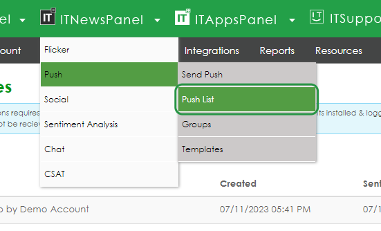 Step-by-Step Guide Push Notifications : Support Portal