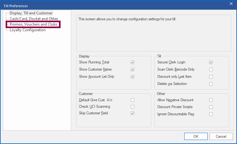 Display regular price of promotion items on Till docket in Minfos ...