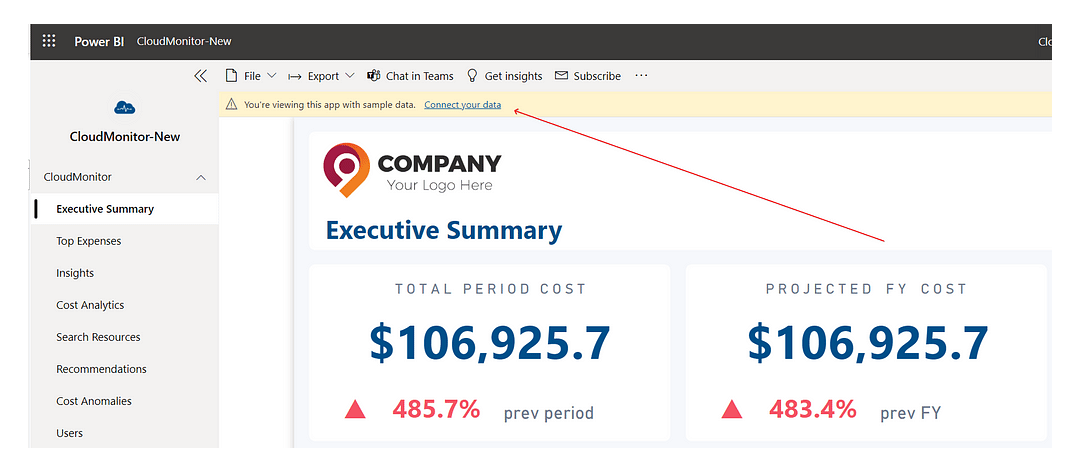 Step 5: Download and Connect Power BI to the CloudMonitor Analytics Engine : CloudMonitor Helpdesk