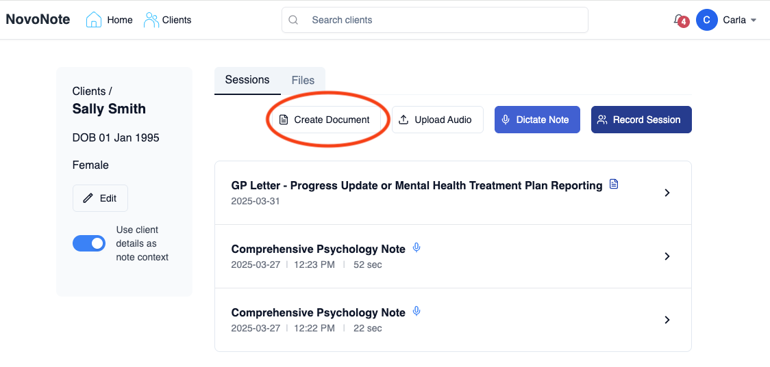 Using Psychometrics in NovoNote Documents : NovoNote Support