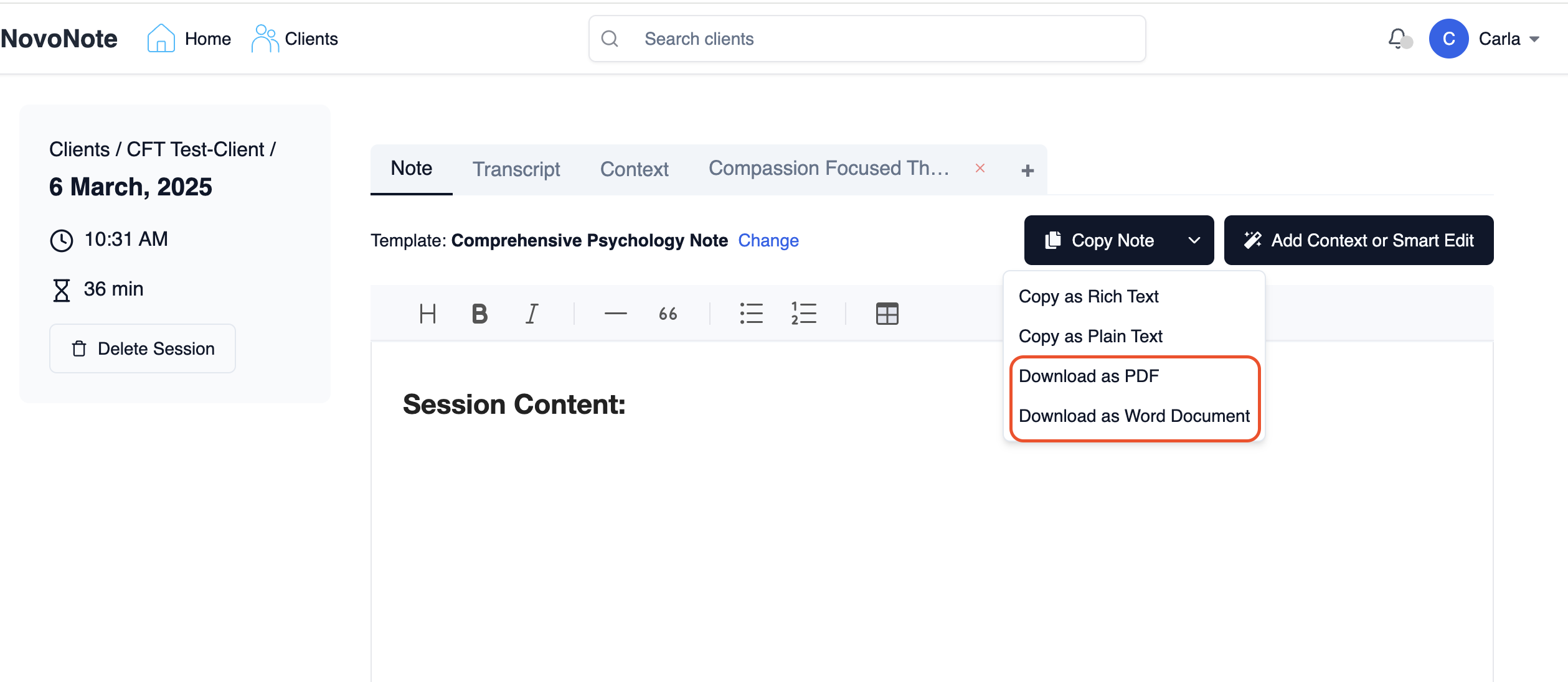 Integrating with Practice Management Softwares : NovoNote Support